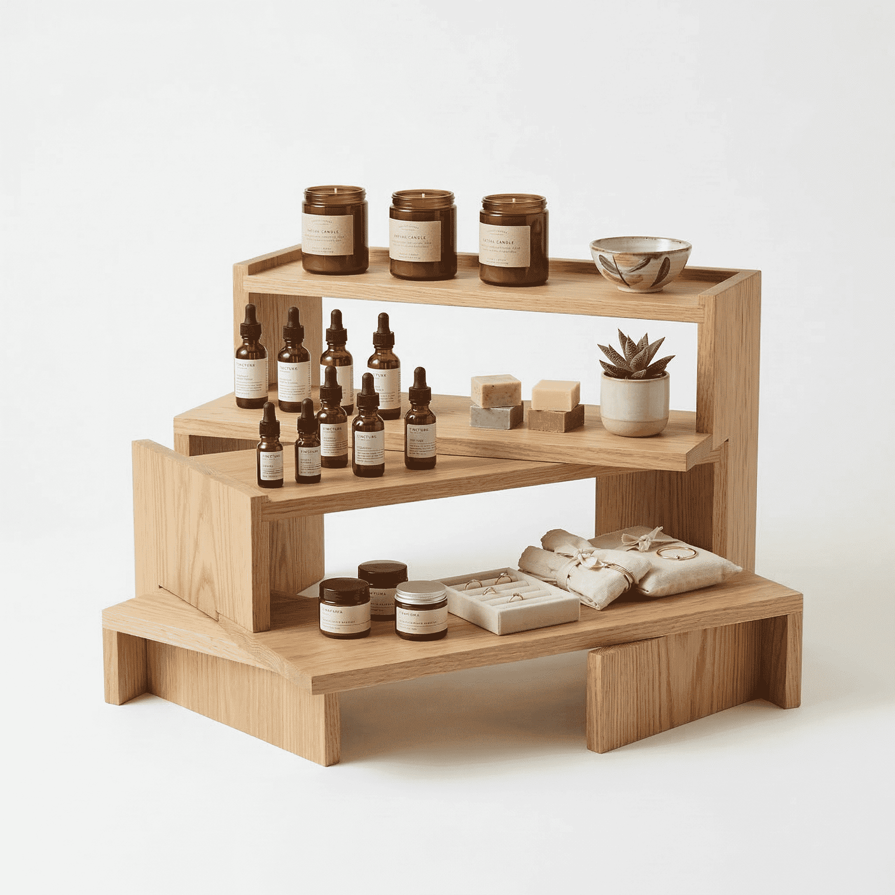 Wooden Display Stands – Retail Display & Home Organizer – Cosource